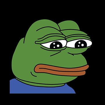 "FeelsBadMan Emote High Quality" Sticker for Sale by SimplyNewDesign ...