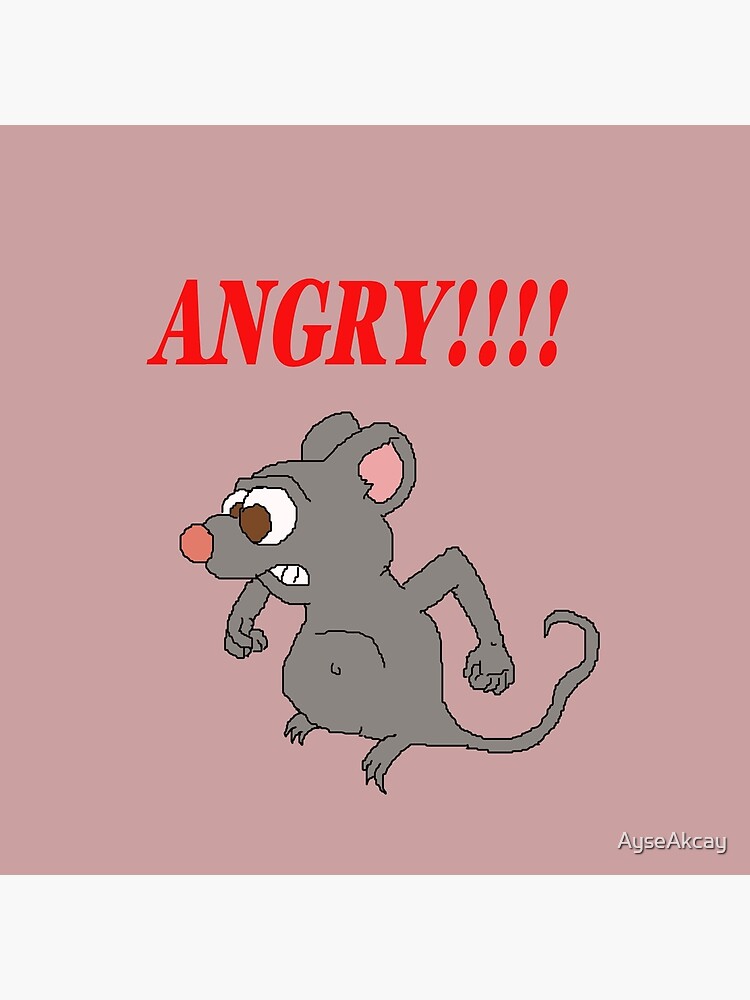 "Angry Mouse" Poster for Sale by AyseAkcay | Redbubble