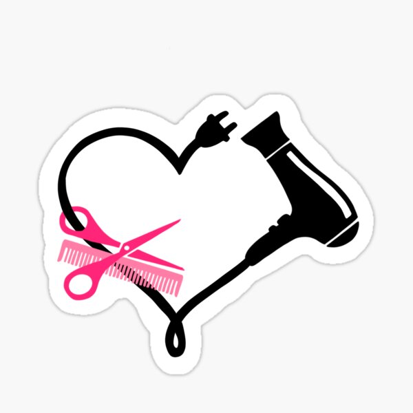 "Hairdresser " Sticker for Sale by Stringsleadhome | Redbubble