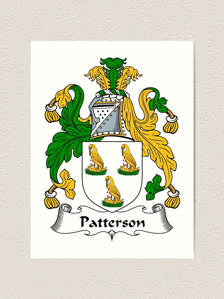 "Patterson Coat of Arms / Patterson Family Crest" Art Print for Sale by ...