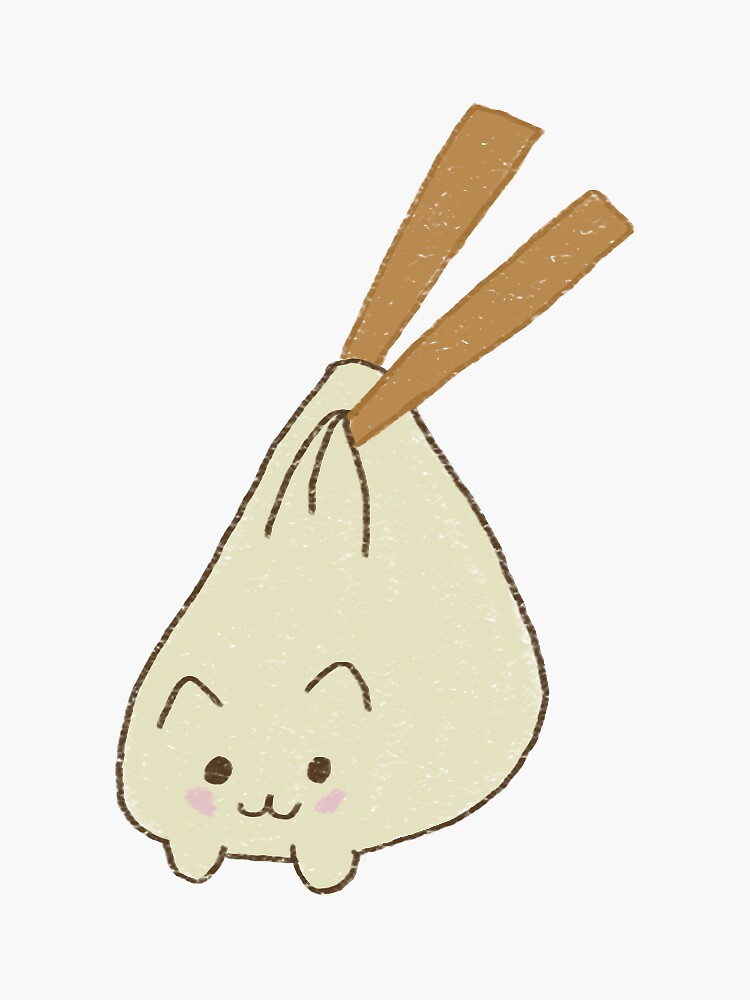"Kawaii Cat Dumpling Sticker" Sticker for Sale by TheFrogLady | Redbubble