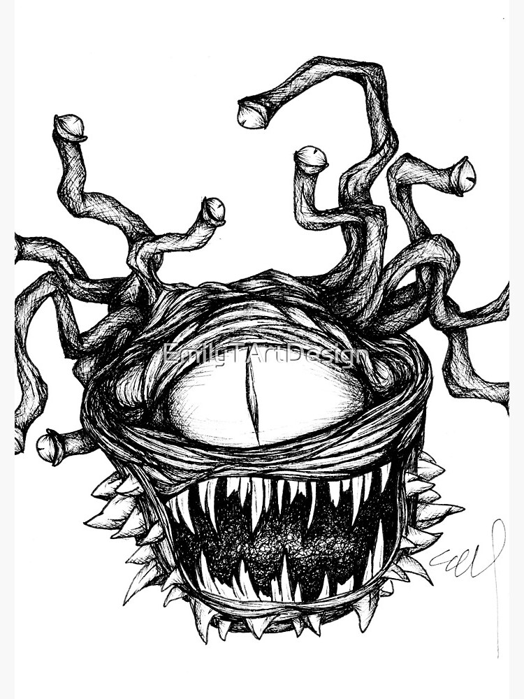 "Beholder DND Original Art" Spiral Notebook for Sale by EmilyTArtDesign ...