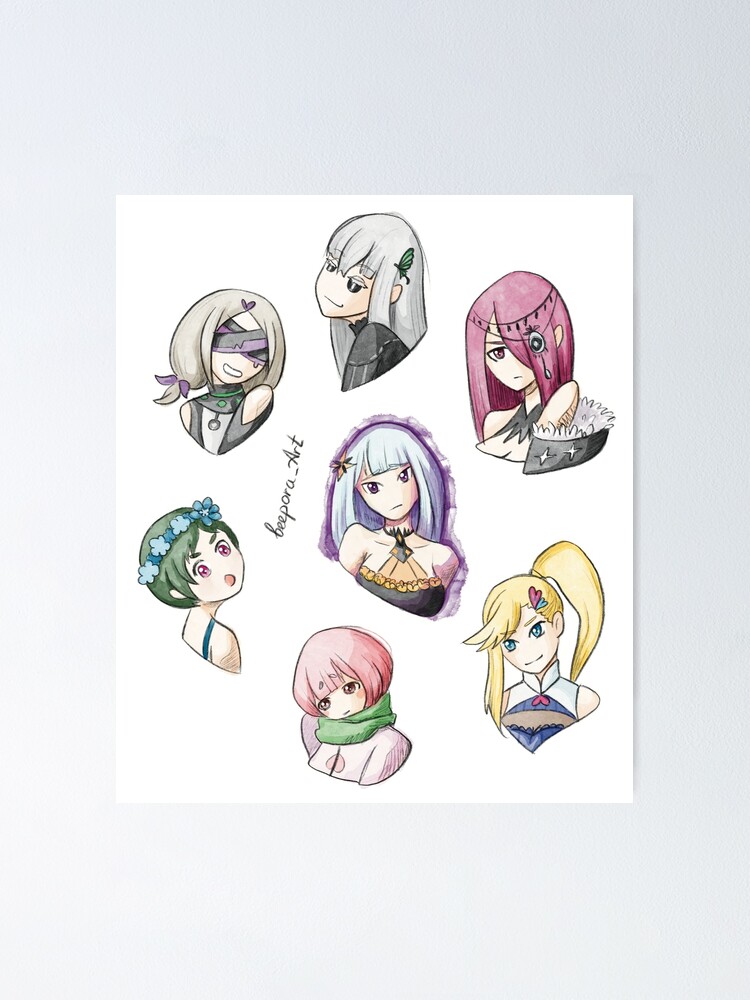 "Witches of Sin from Re:Zero" Poster for Sale by beeporaArt | Redbubble