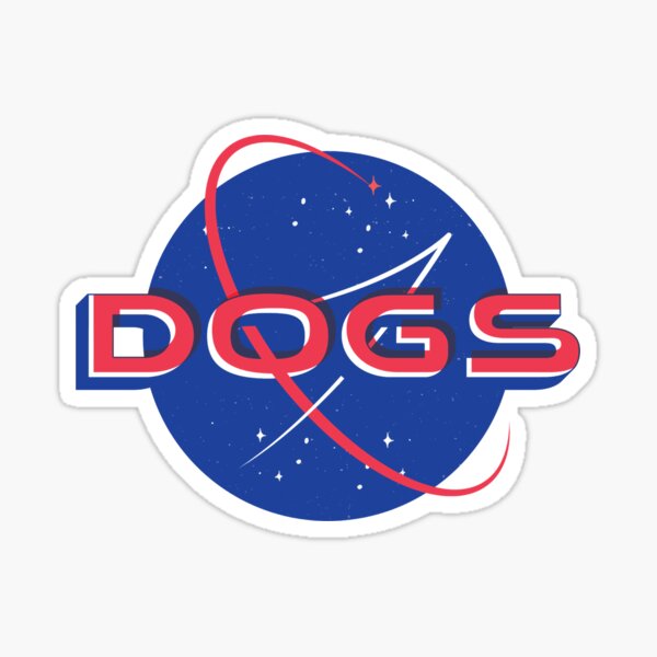 "Space Dogs Stickers " Sticker by SaltyKittyTees | Redbubble