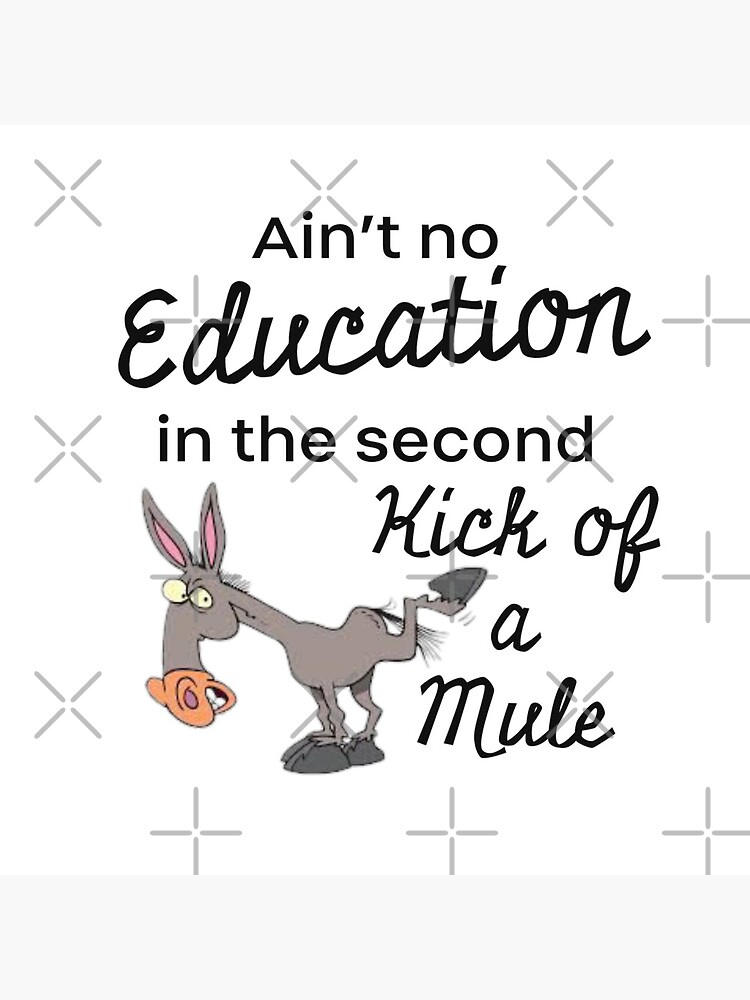 "Mule Kick" Poster by designbyjodyb | Redbubble