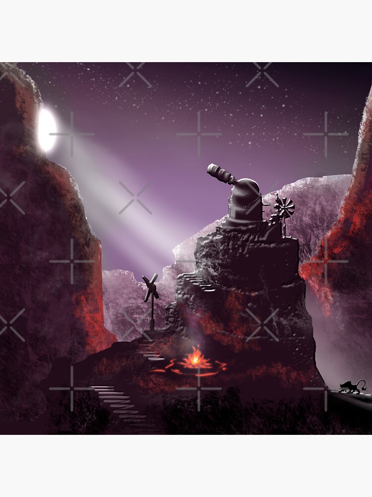 "Cosmo Canyon Art" Sticker for Sale by BlackCapedGirl | Redbubble