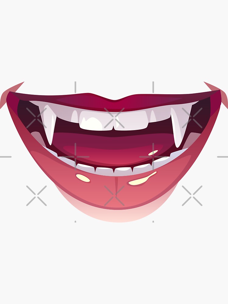 "Vampire Smile" Sticker by stargazerdesign | Redbubble