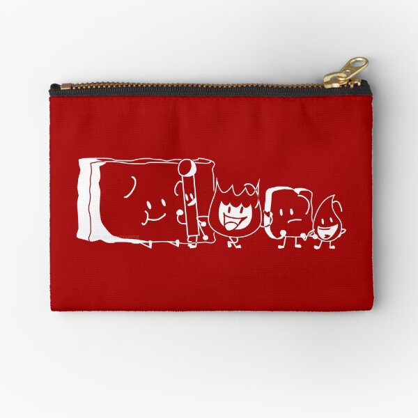 "BFDI Generation 1 Characters Dark" Zipper Pouch for Sale by PB&J ...