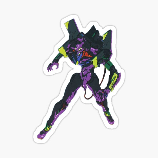 "Eva 01" Sticker for Sale by Aintnogoat | Redbubble