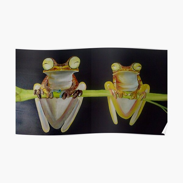 "Frogs" Poster for Sale by ArteLucia | Redbubble