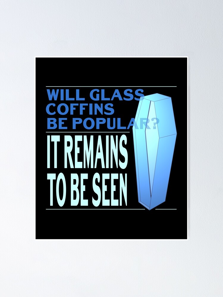 "Dark Humor Coffin Black Humor Pun Dark Pun Funny" Poster for Sale by ...