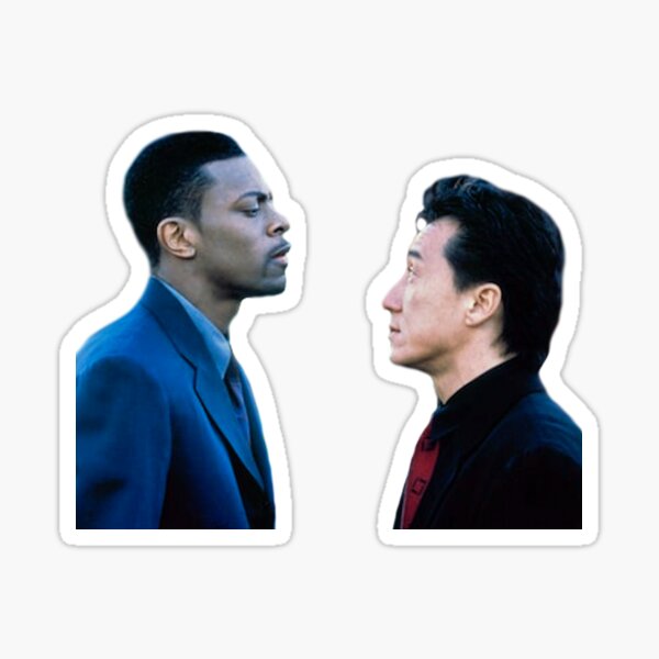 "Rush Hour 1 Jackie Chan Chris Tucker Comedy Movie" Sticker for Sale by ...