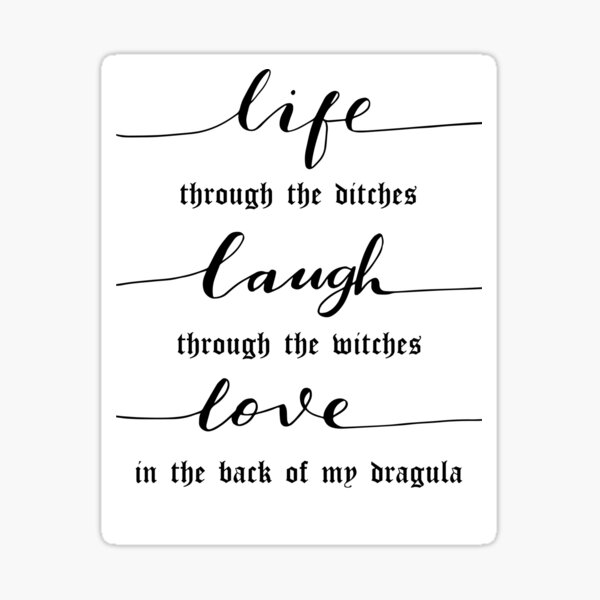 "Live Laugh Love Dragula" Sticker for Sale by Ashmore | Redbubble