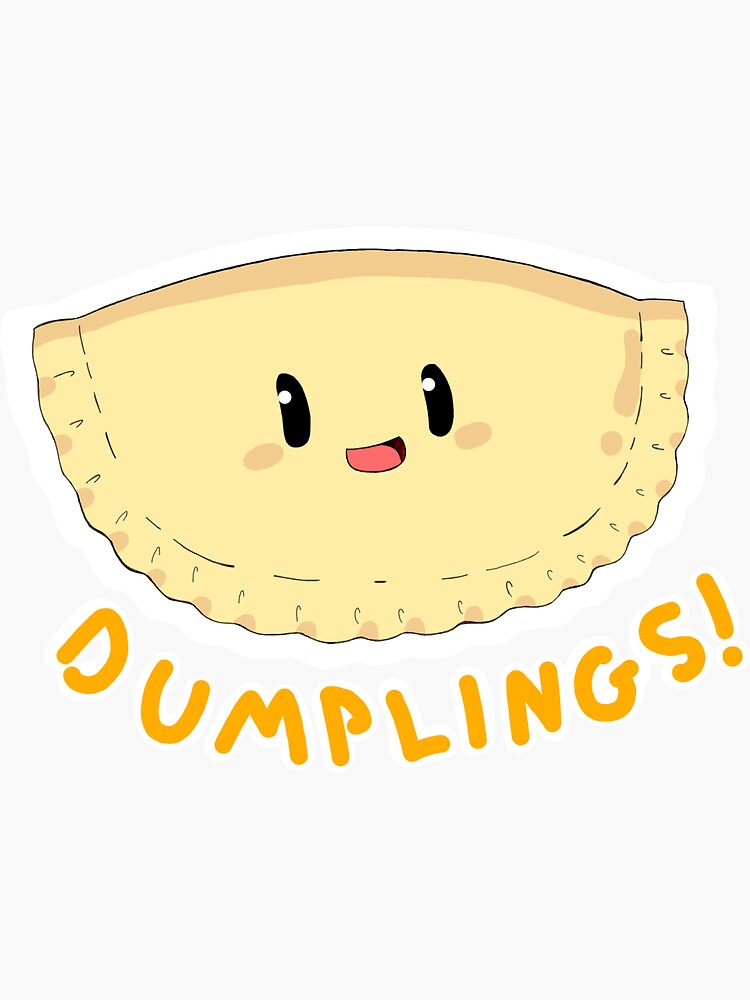 "DUMPLINGS" Sticker by Woglril | Redbubble