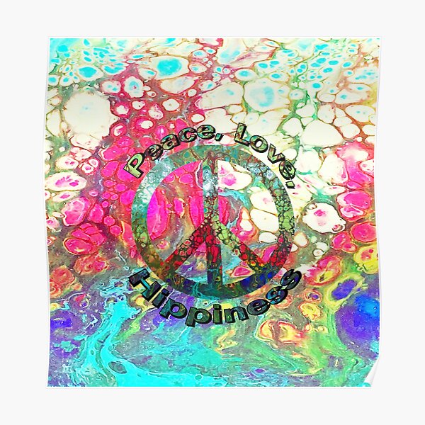 "Peace, Love, Hippiness, Hippie, peace sign, retro, vintage, spiritual ...