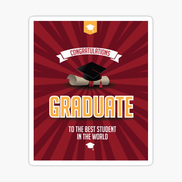"Congratulations graduate" Sticker by shelma1 | Redbubble