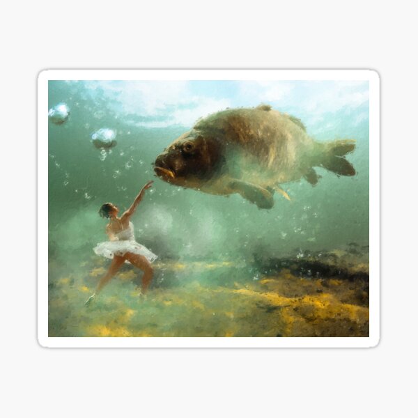 "Gold Carp" Sticker for Sale by JordanGallery | Redbubble