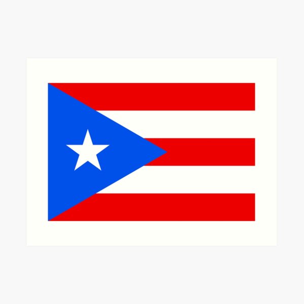 Lámina artística «Puerto Rico, Emblema Nacional de Puerto Rico, Bandera ...