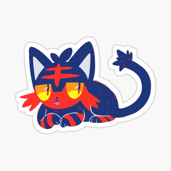 Pokemon Litten Stickers | Redbubble