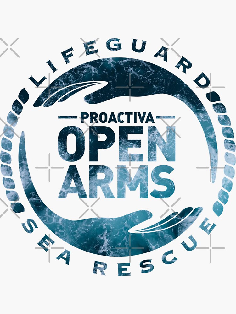 "- PROACTIVA - OPEN ARMS" Sticker for Sale by Fibanacci | Redbubble
