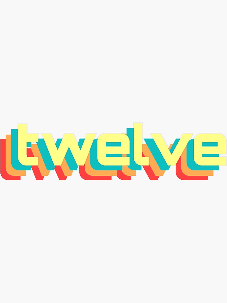 "Twelve Logo" Sticker by ka1028 | Redbubble