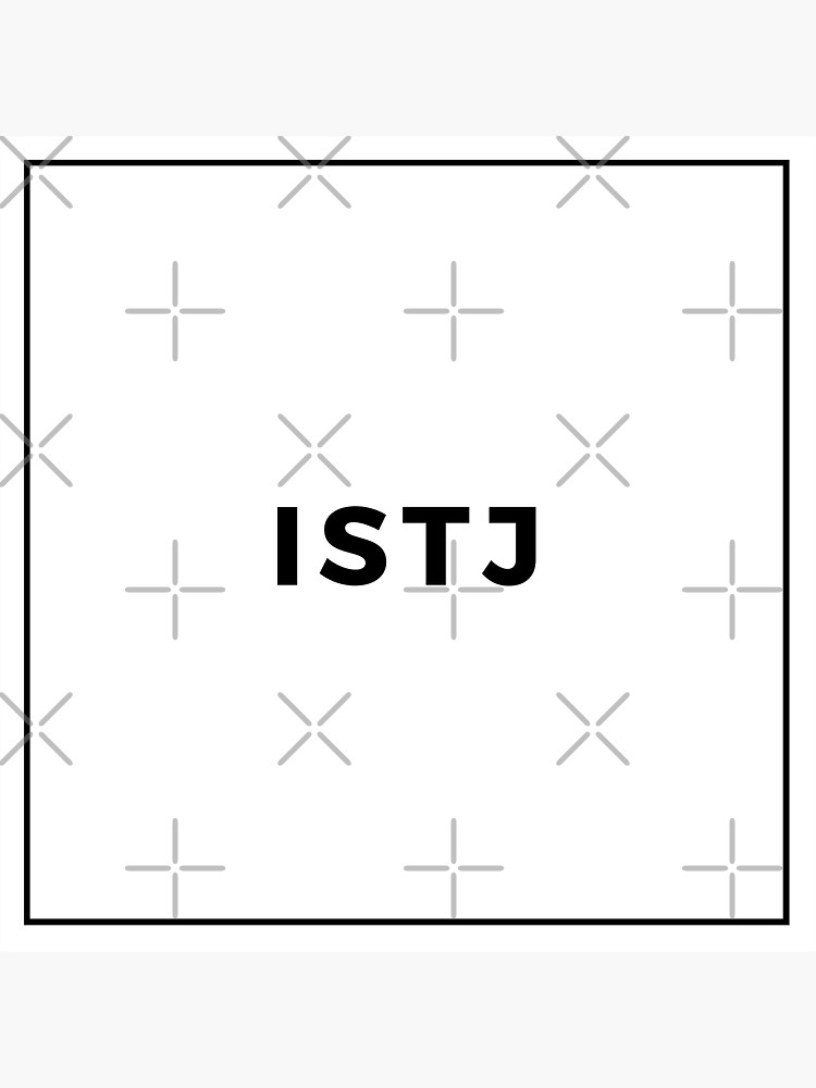 "Minimalistic ISTJ (Black & White)" Sticker by lamweixing | Redbubble