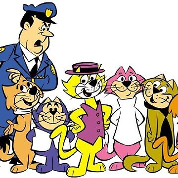 "Top cat, Alley cats and officer Dibble" Sticker for Sale by knighty212 ...