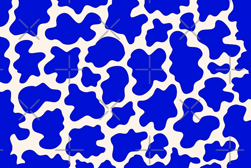 "Blue Cow Print Animal Print Patterns " by patternsoup | Redbubble