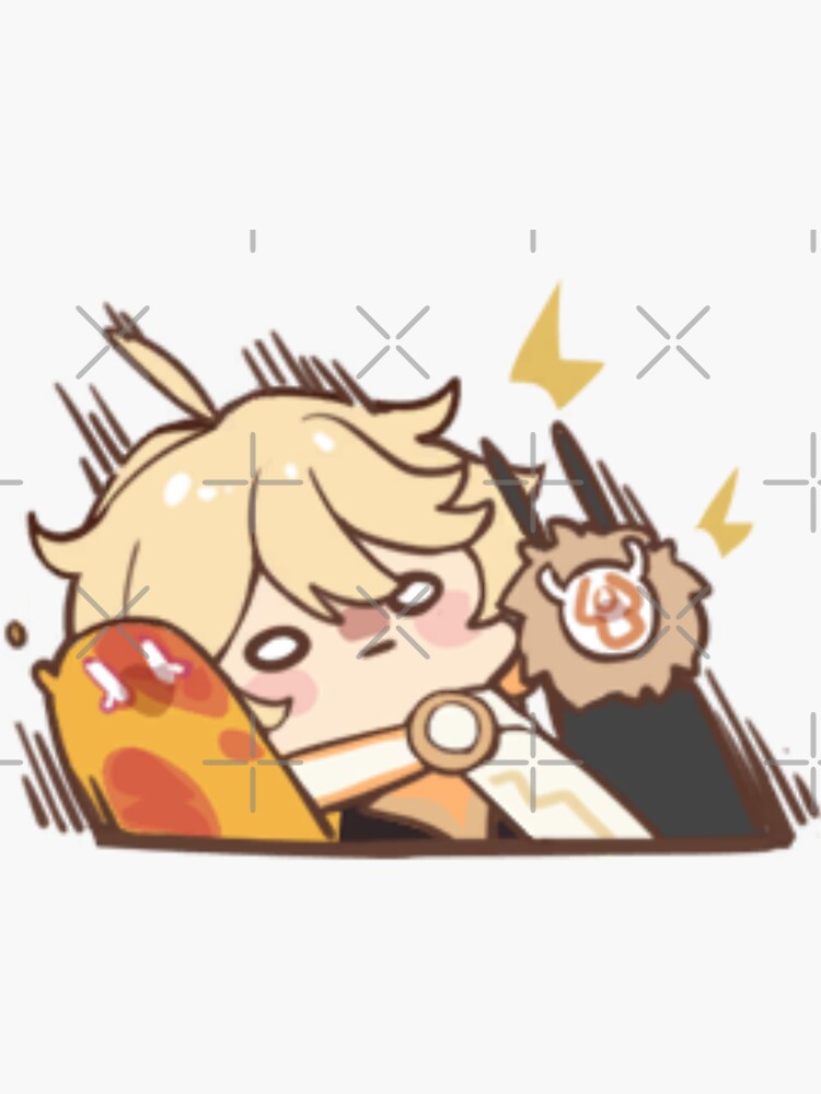 "Aether Genshin Impact Chibi" Sticker for Sale by milkqtea | Redbubble