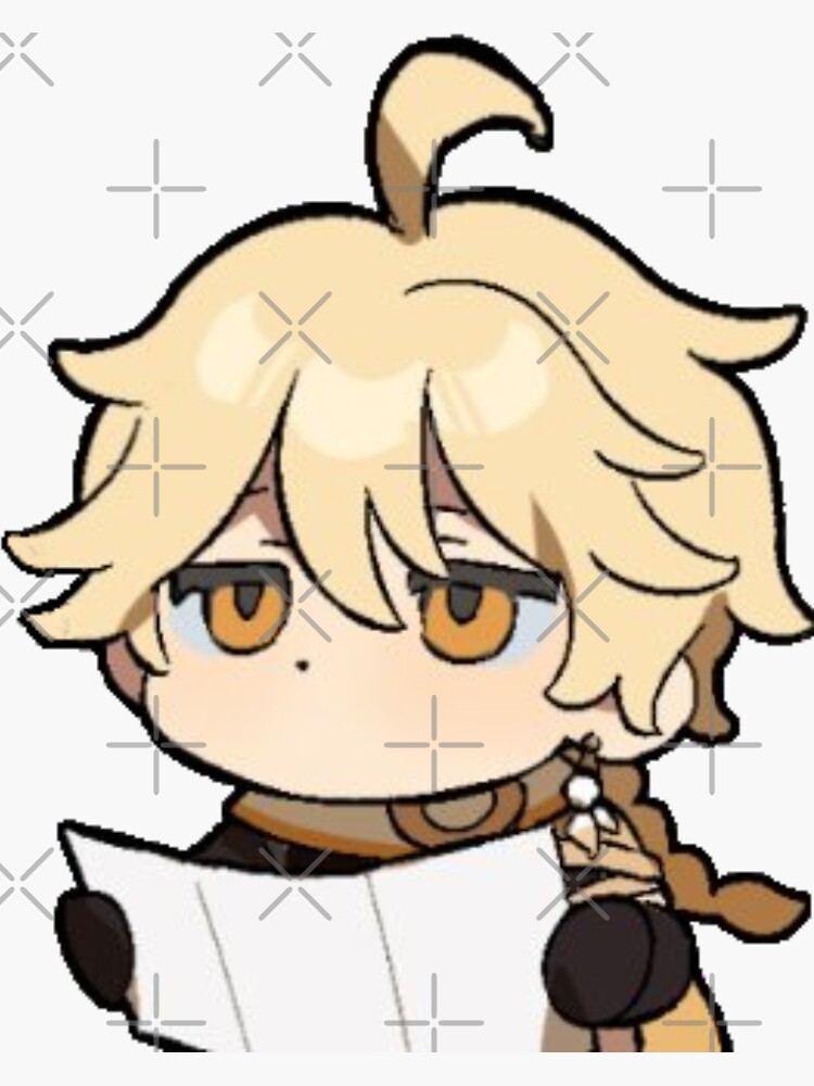 "Aether Genshin Impact Chibi" Sticker for Sale by milkqtea | Redbubble