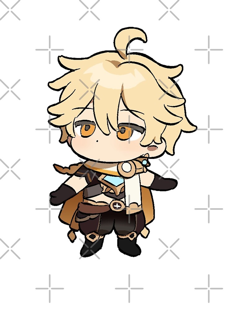 "Aether Genshin Impact Chibi" Canvas Print for Sale by milkqtea | Redbubble