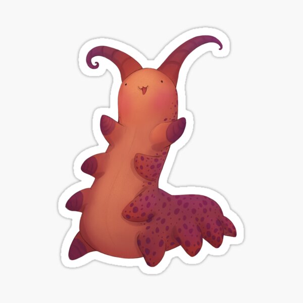 "Velvet worm" Sticker for Sale by PaulaBS | Redbubble