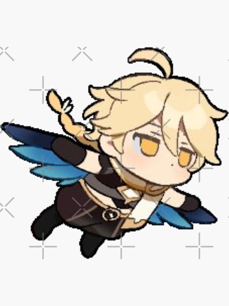 "Aether Genshin Impact Chibi" Sticker for Sale by milkqtea | Redbubble