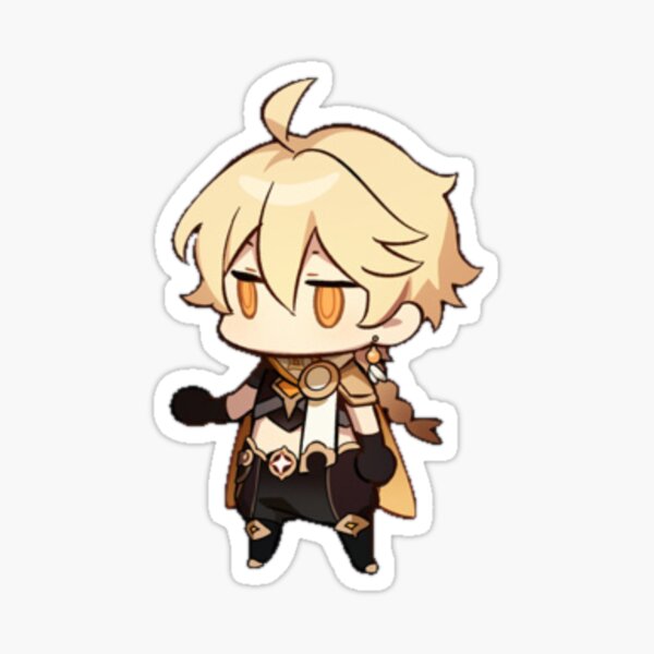"Aether Genshin Impact Chibi" Sticker for Sale by milkqtea | Redbubble