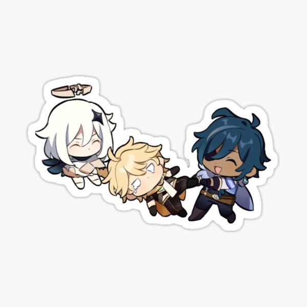 "Aether Genshin Impact Chibi" Sticker for Sale by milkqtea | Redbubble