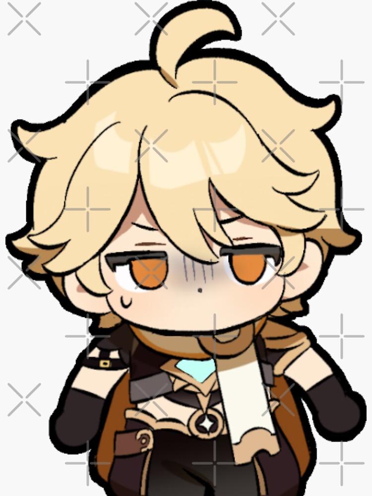 Pegatina For Sale Con La Obra Aether Genshin Impact Chibi De Milkqtea Redbubble