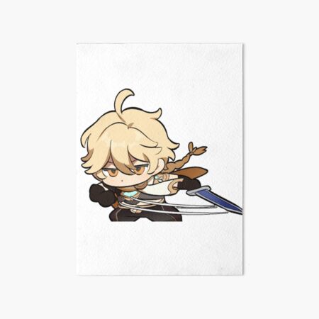 "Aether Genshin Impact Chibi" Art Board Print by milkqtea | Redbubble