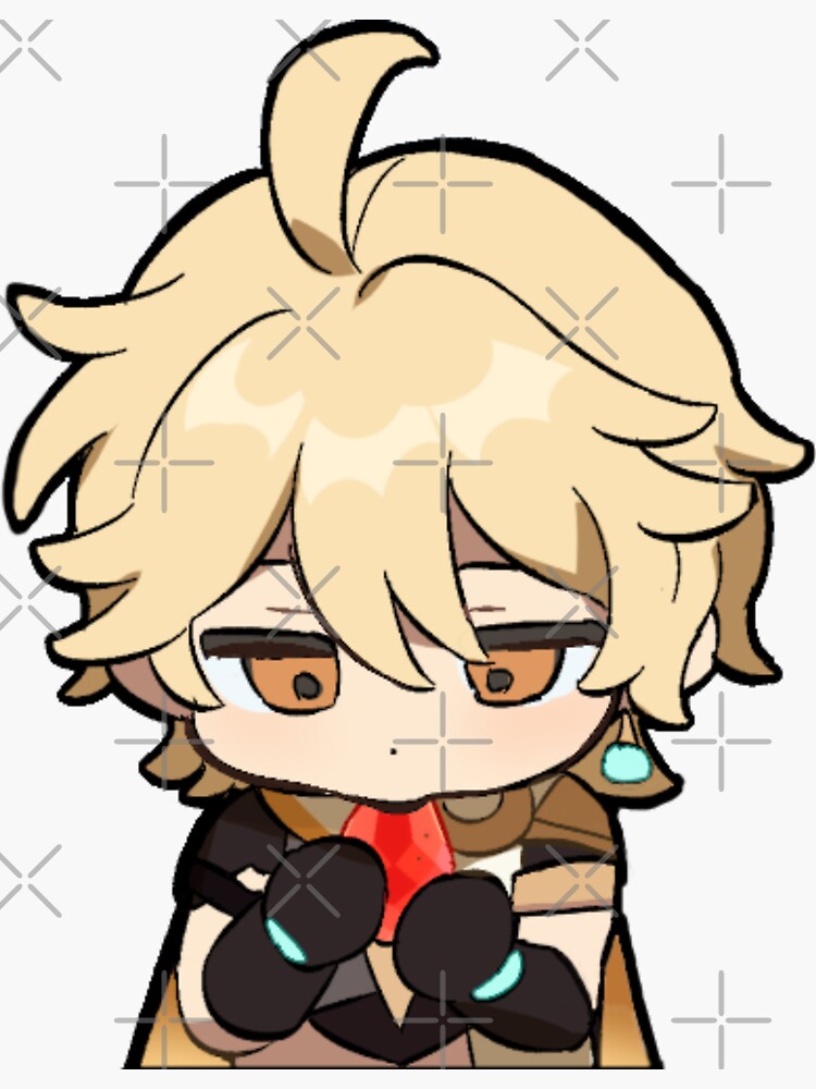 "Aether Genshin Impact Chibi" Sticker for Sale by milkqtea | Redbubble