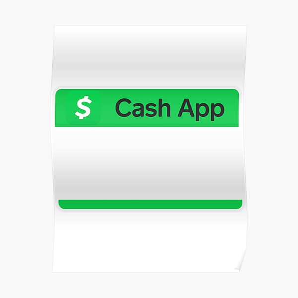 "Hello CashApp Me" Poster for Sale by sillyaprons | Redbubble