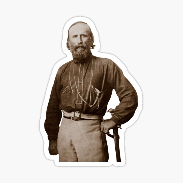 "Giuseppe Garibaldi" Sticker for Sale by HistoryWear | Redbubble