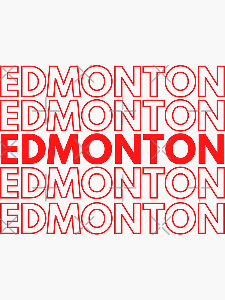 "Edmonton alberta pride proud albertan canadian west yyc" Sticker for ...