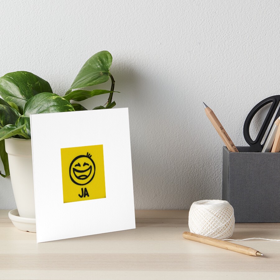 "Emoticon Smile Yes Si Oui Emoji" Art Board Print for Sale by HappyDays ...