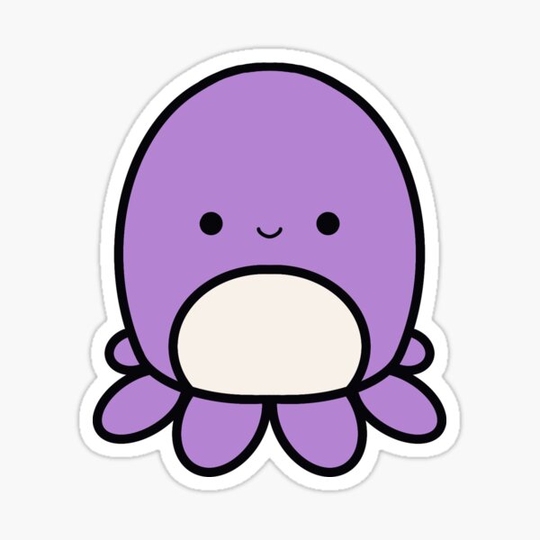 "Violet the Octopus " Sticker by heathervogtart | Redbubble