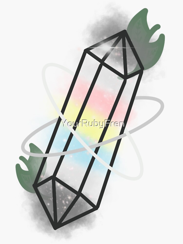 "Demiflux Pride Crystal " Sticker for Sale by YourRubyFren | Redbubble
