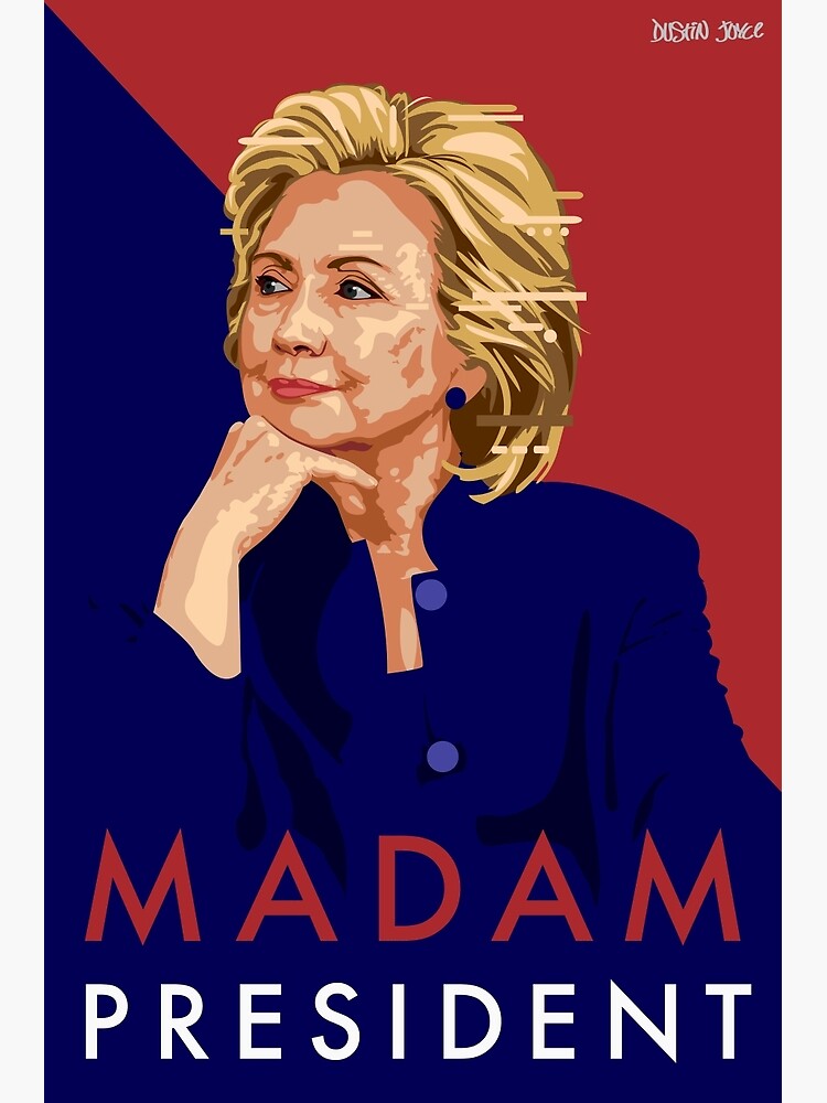 "Hillary Illustration" Art Print for Sale by dustinmjoyce | Redbubble