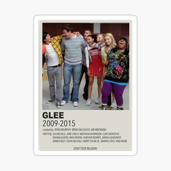 "glee poster - " Sticker by sayanghamjuas | Redbubble