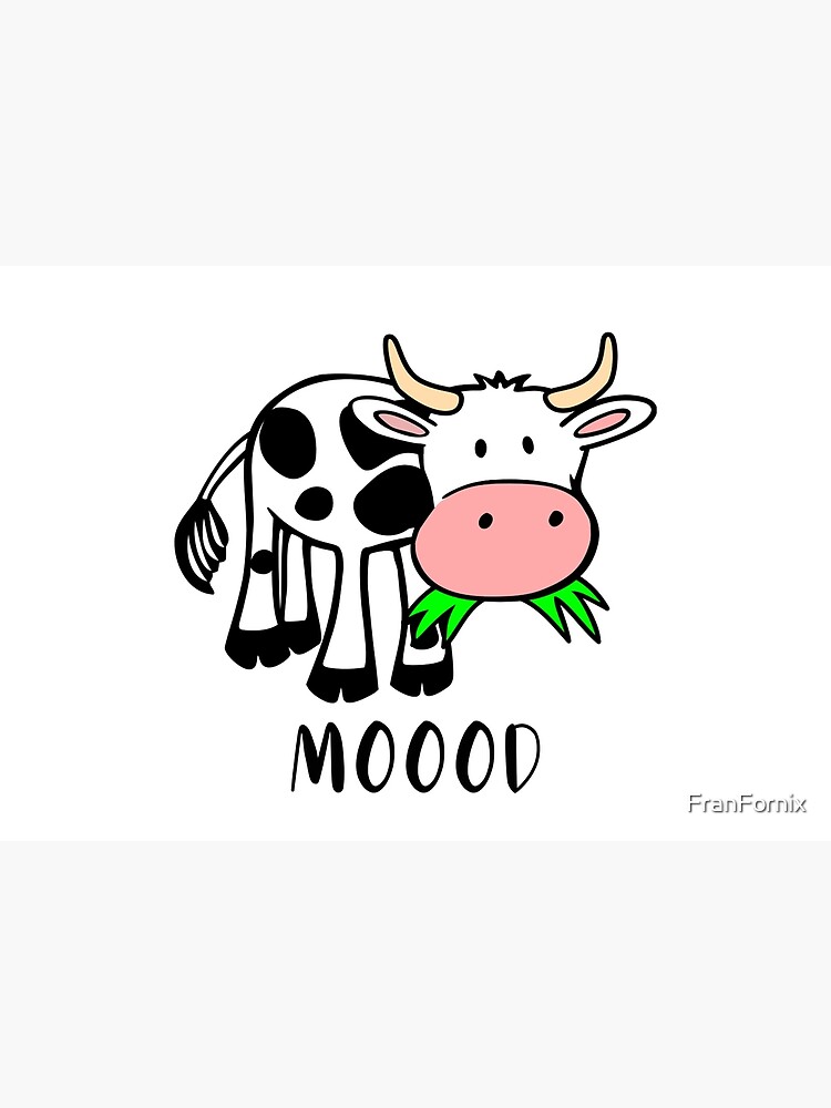 "Cute Cow Moood" Poster by FranFornix | Redbubble