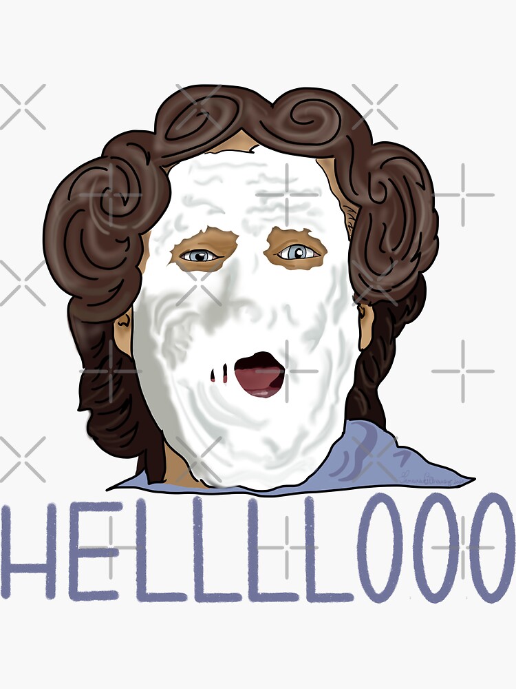 "Helloooooooooo" Sticker for Sale by VievesDesigns10 | Redbubble