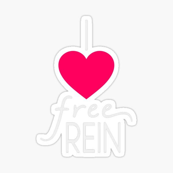 "I love Free Rein" Sticker for Sale by TeamFreddyCUK | Redbubble