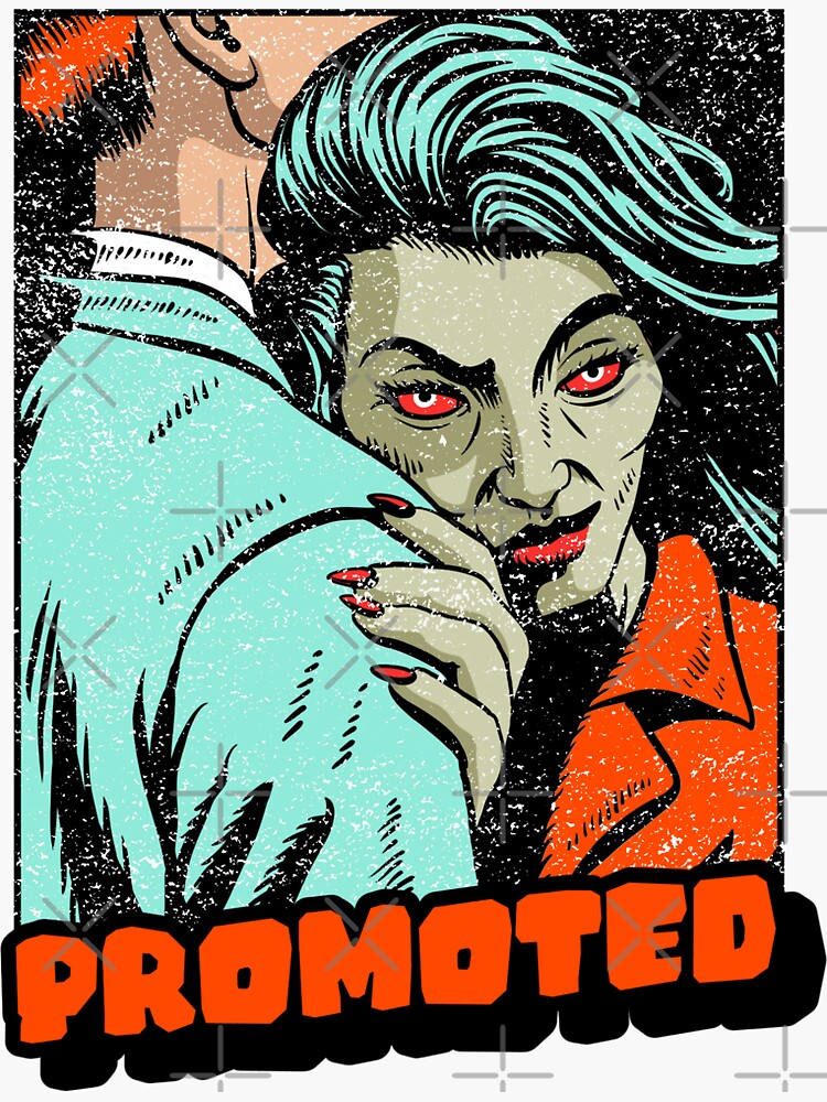 "Promoted - Promotion, Promo - Office chuckles" Sticker for Sale by ...